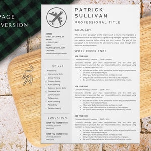 Aviation Resume Template for Word, Pilot Resume, Flight Attendant Cv ...