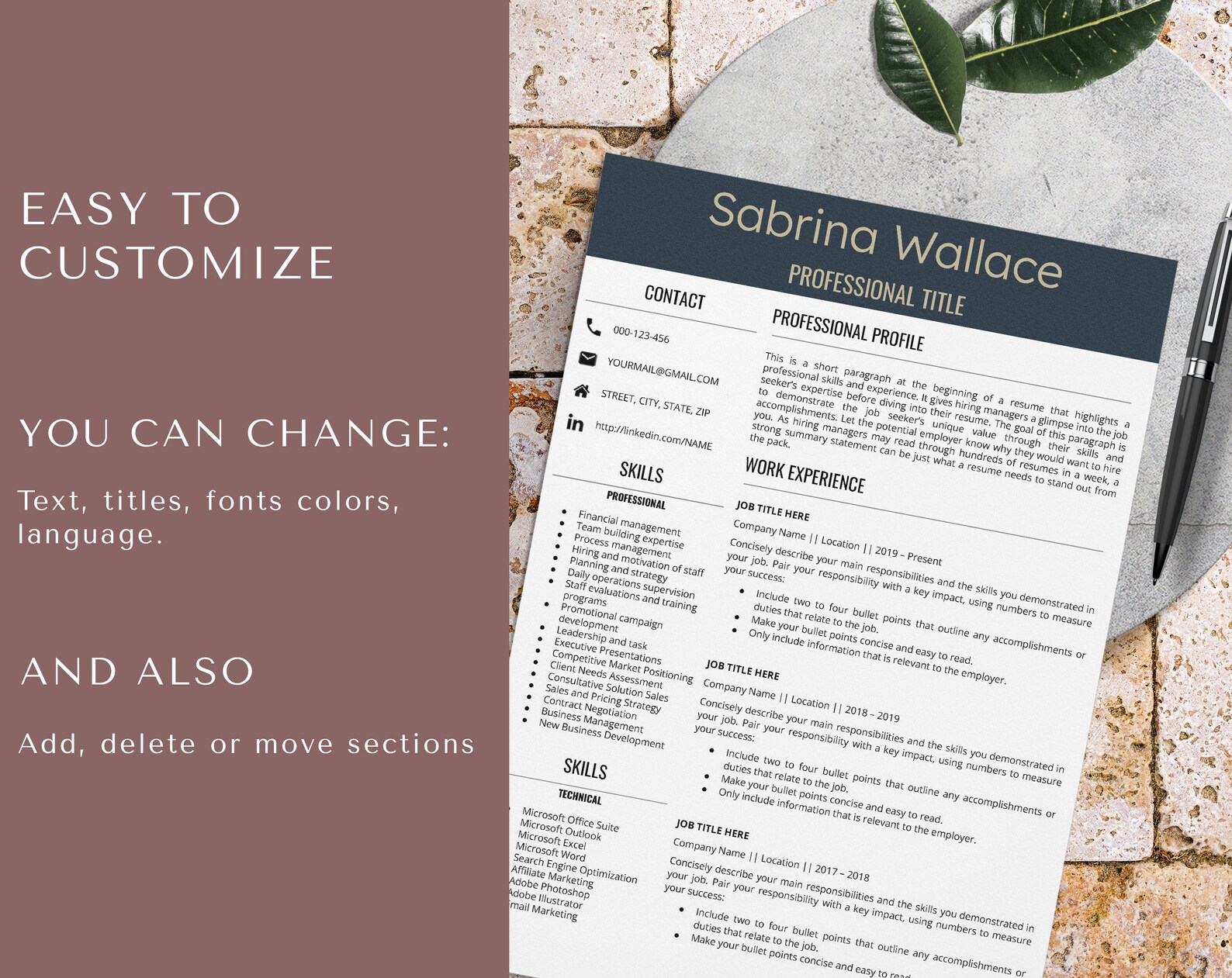 Harvard & Yale Resume Template for Google Docs, Federal Government ...