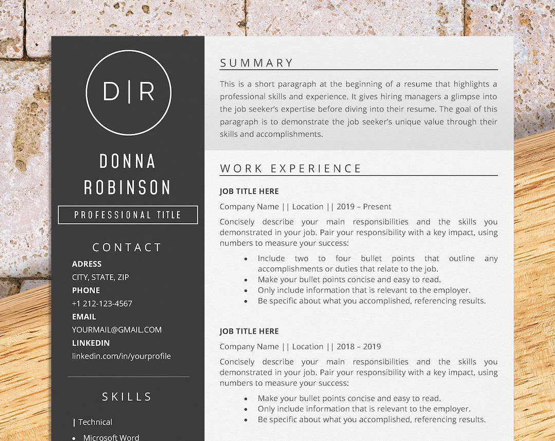 Mechanic Resume Template for Word, Automotive Technician Cv, Car and ...