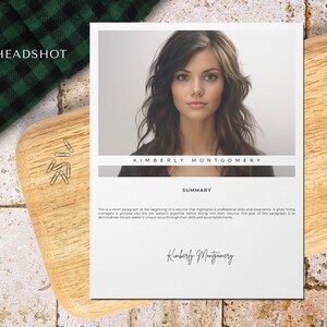 Acting Resume Template With Photo for Canva: Stand Out as an Actor or ...