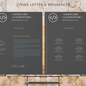 Developer Resume Template for Canva: Highlight Skills as a Web or ...