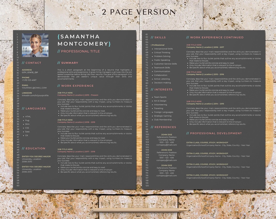 Java Developer Resume Template for Canva, Software Engineer, It ...