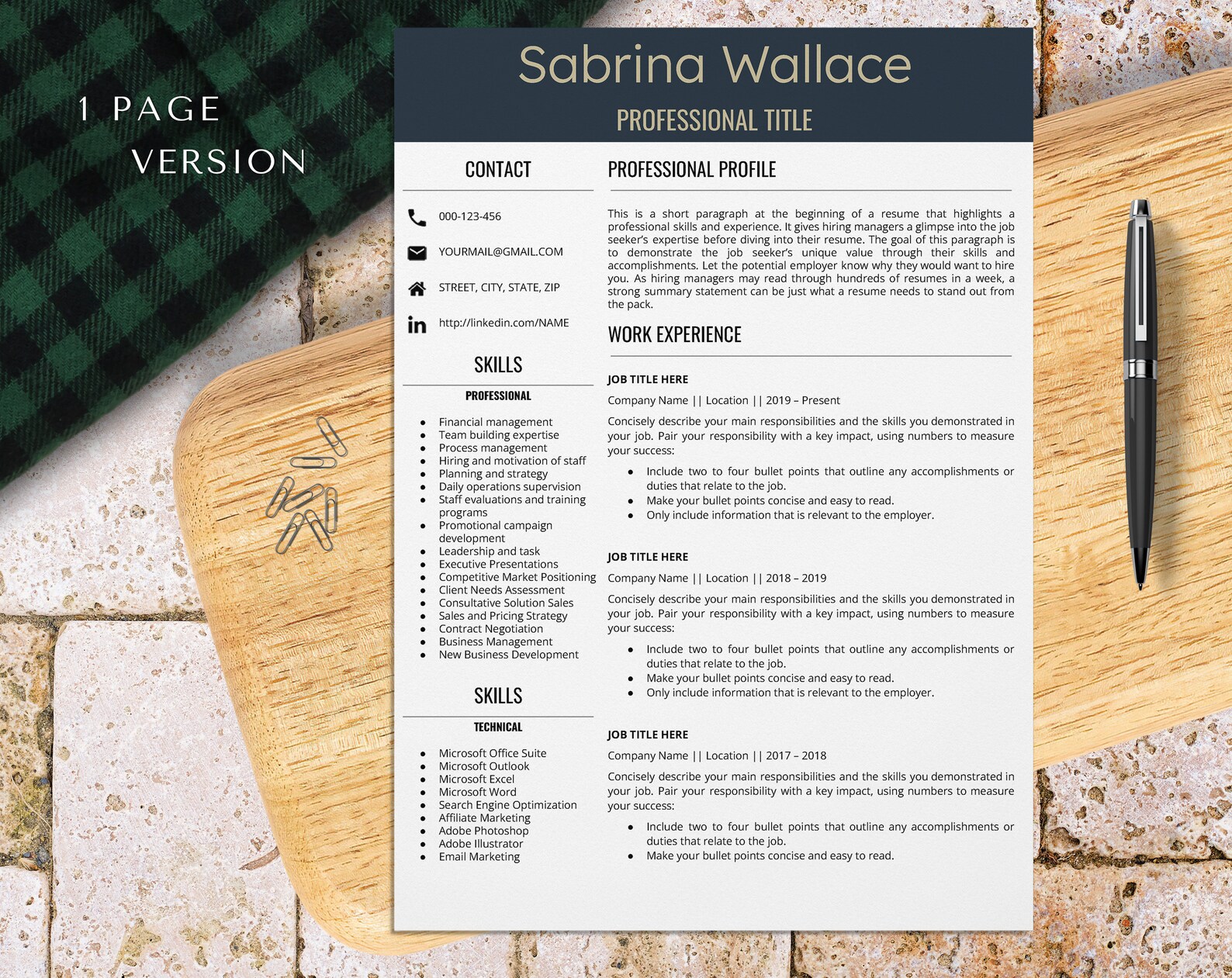 Harvard & Yale Resume Template for Google Docs, Federal Government ...