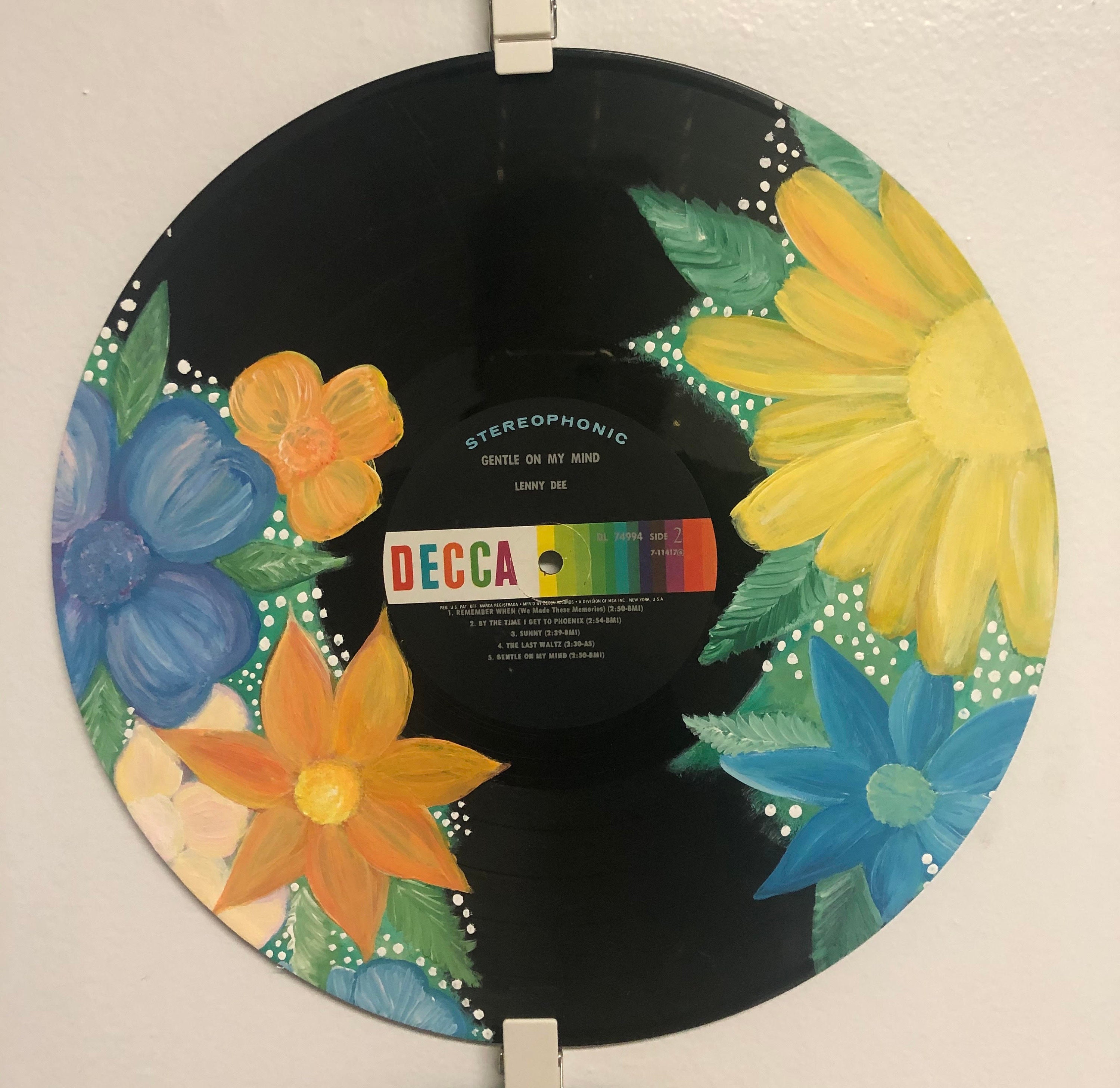 Hand Painted Record - Etsy