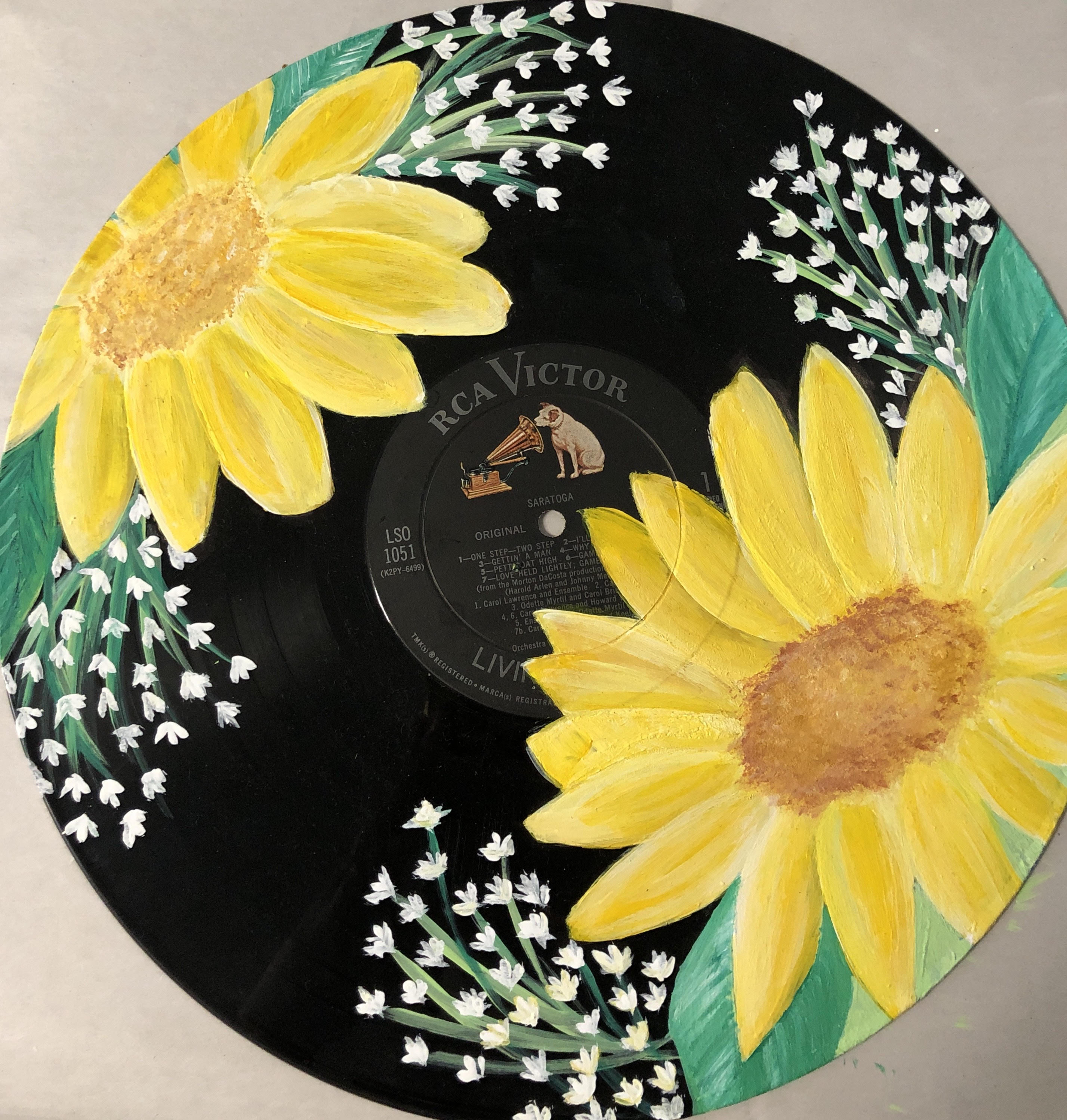 Hand Painted Record - Etsy