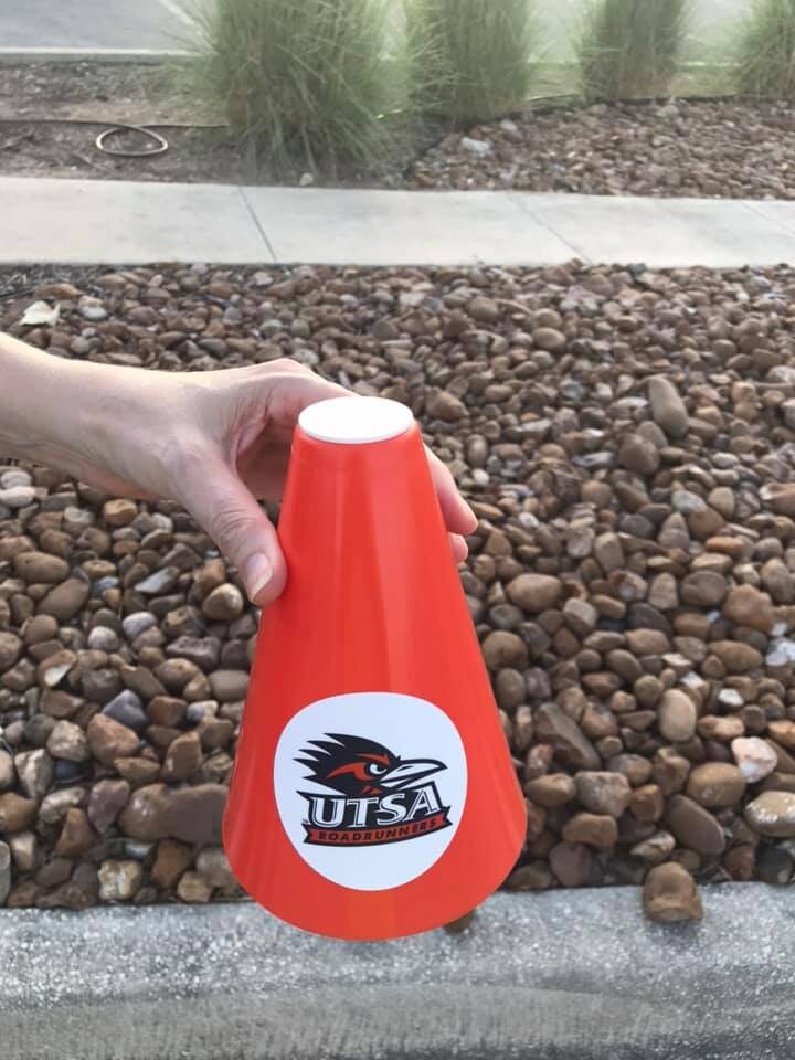 UTSA 8" Megaphone With a Popcorn Cap - Etsy