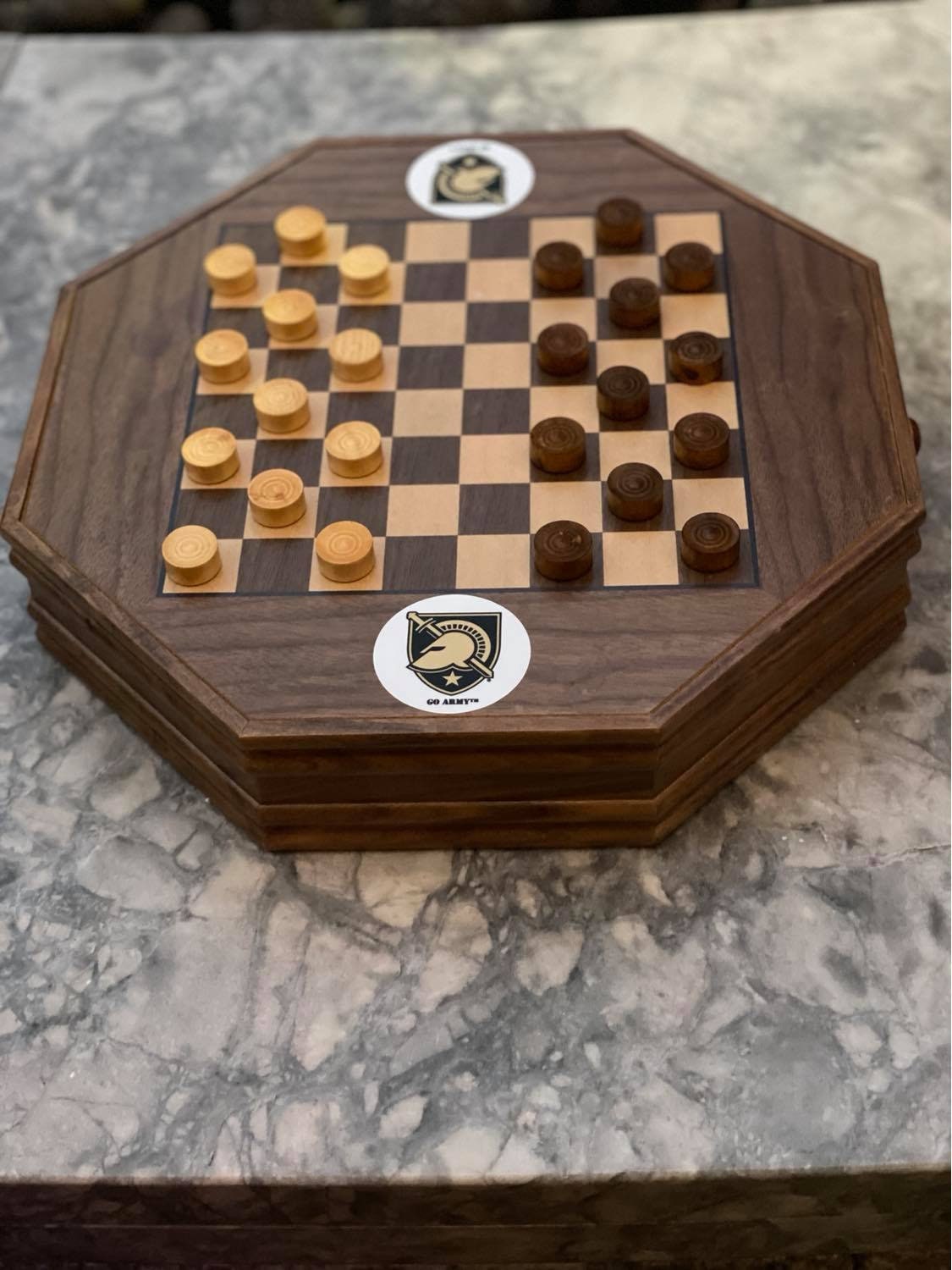 Army Octagon Chess Set - Etsy