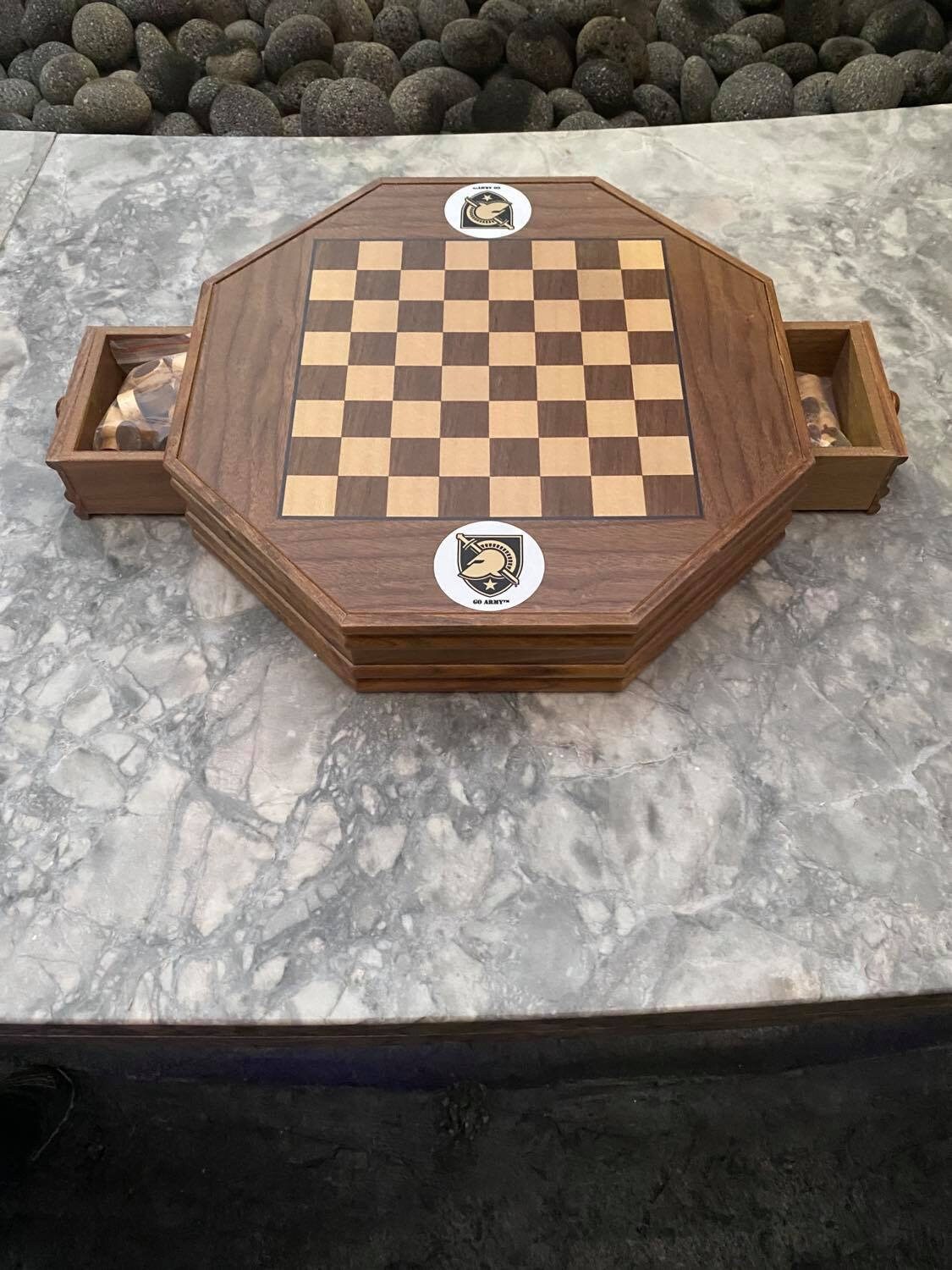 Army Octagon Chess Set - Etsy