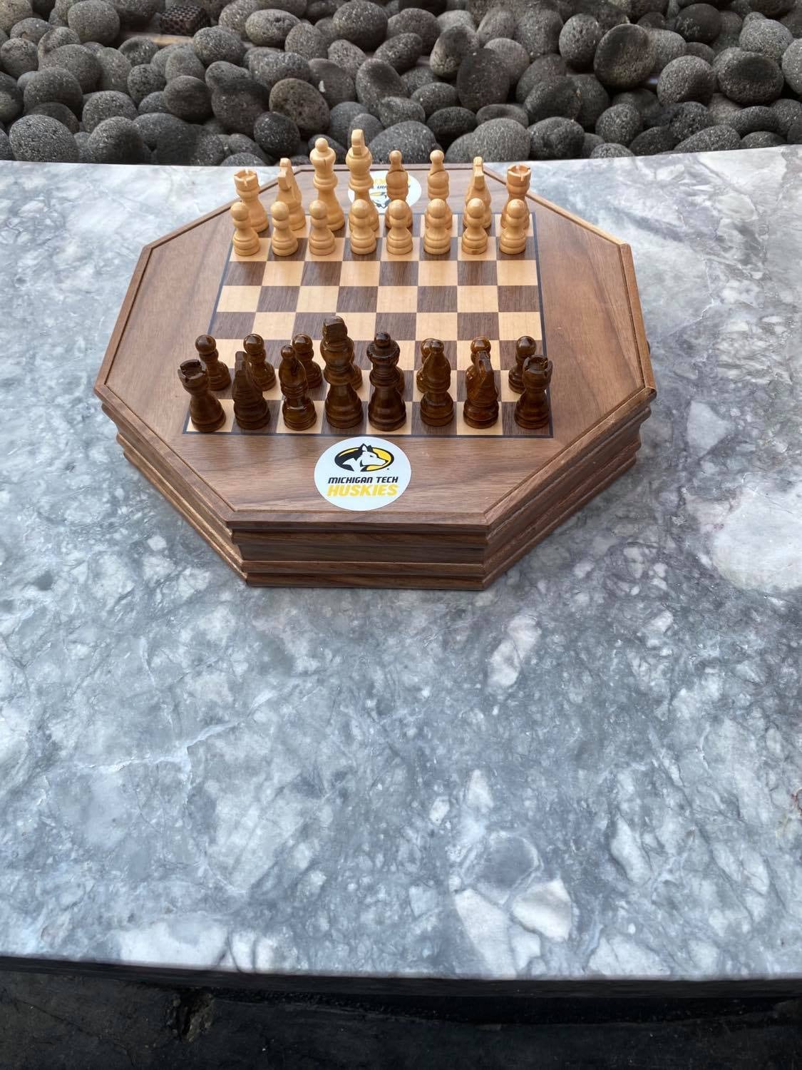 Michigan Tech University Chess Set - Etsy