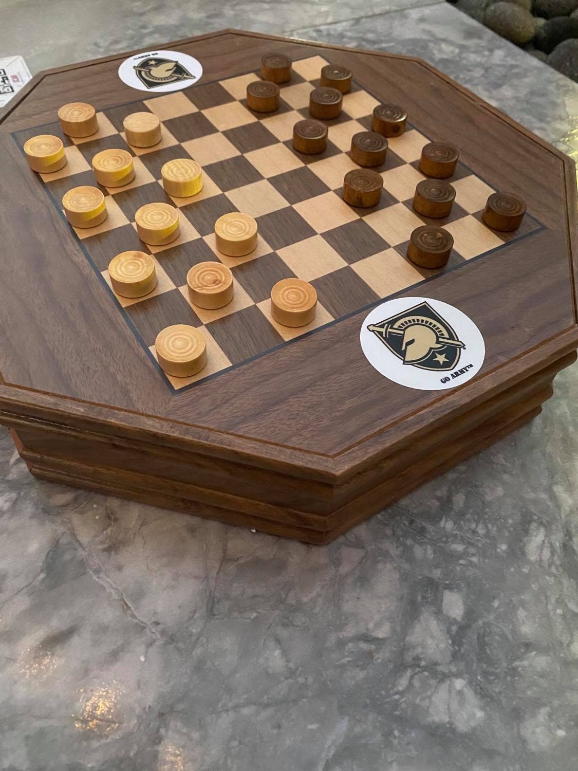 Army Octagon Chess Set - Etsy