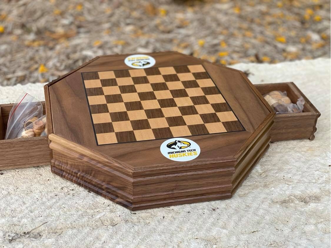 Michigan Tech University Chess Set - Etsy