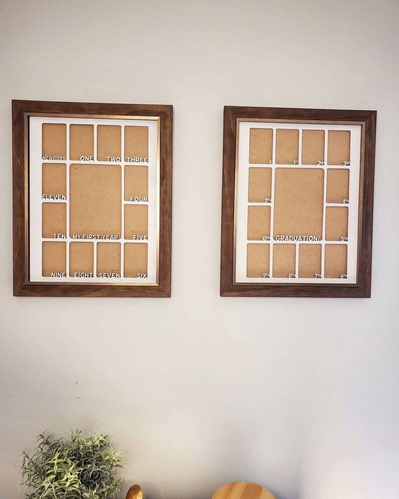 Baby's First Year Personalized 11x14 Picture Frame Inserts | Etsy