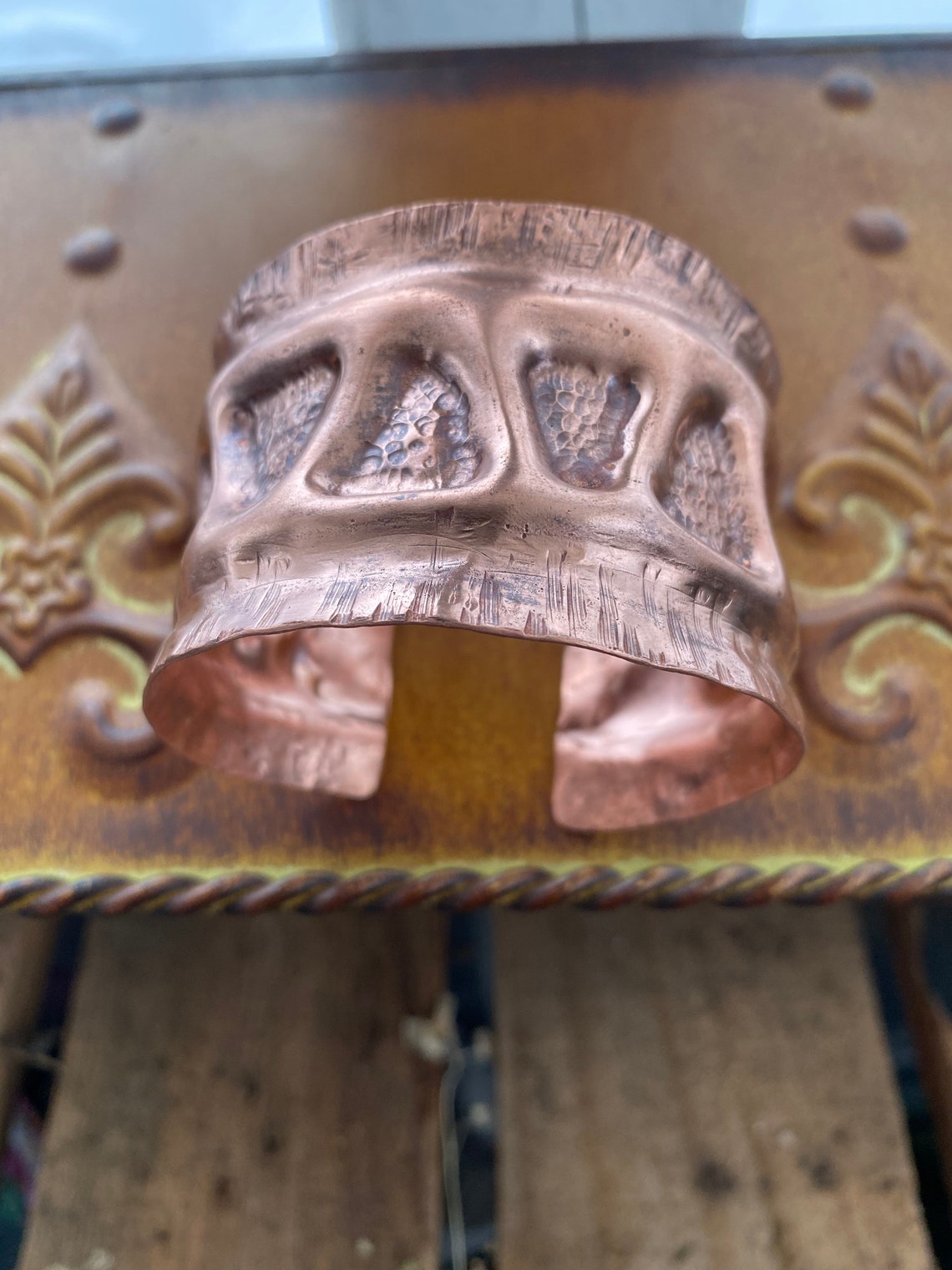 Fold-formed Patterned Copper Cuff - Etsy