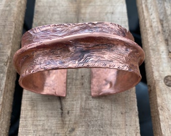 Handwoven Copper Cuff Bracelet. - Etsy