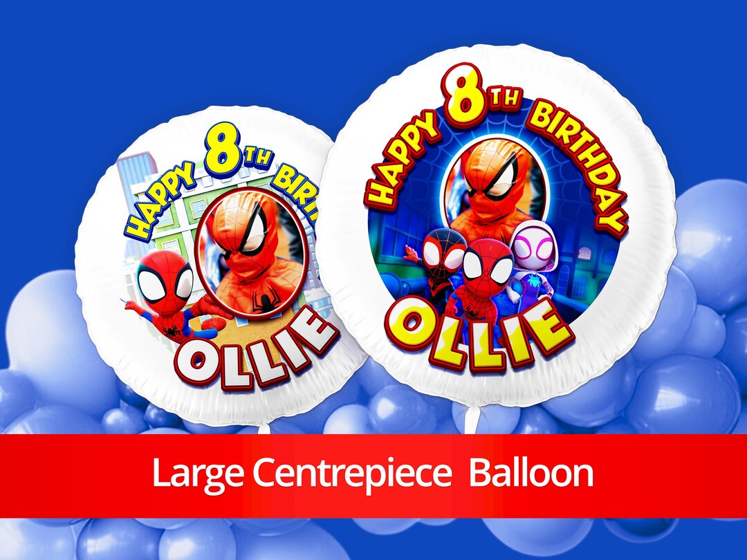 Spidey and His Amazing Friends - Spiderman - Personalised Centrepiece ...