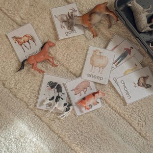 Farm Cards | Toddler + Preschool Education | Digital Download | Toddler ...