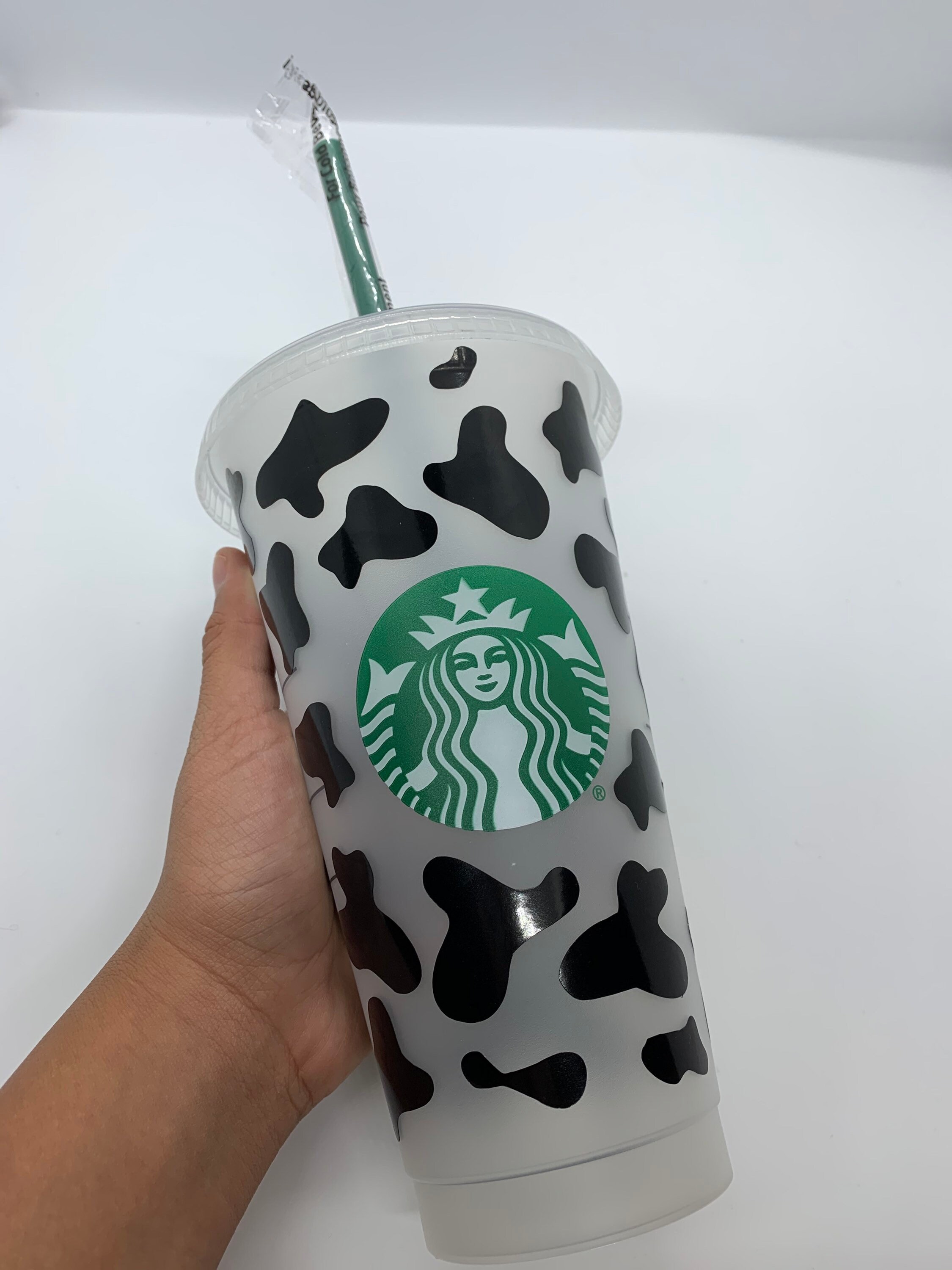 COW PRINT STARBUCKS Cold Cup - Etsy
