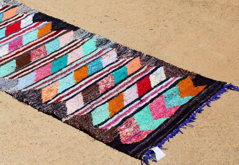 Berber Moroccan 8.5x2.6 Feet Runner Boucharouit Hallway Flat - Etsy