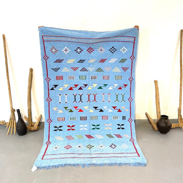 Blue Moroccan Rug - Etsy