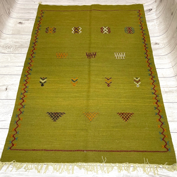 Green Moroccan Rug - Etsy