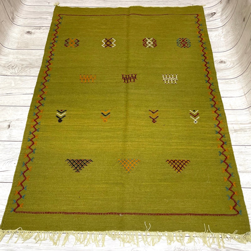 Green Moroccan Rug - Etsy