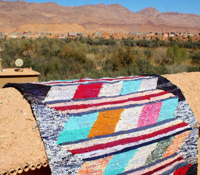 Berber Moroccan 8.5x2.6 Feet Runner Boucharouit Hallway Flat - Etsy