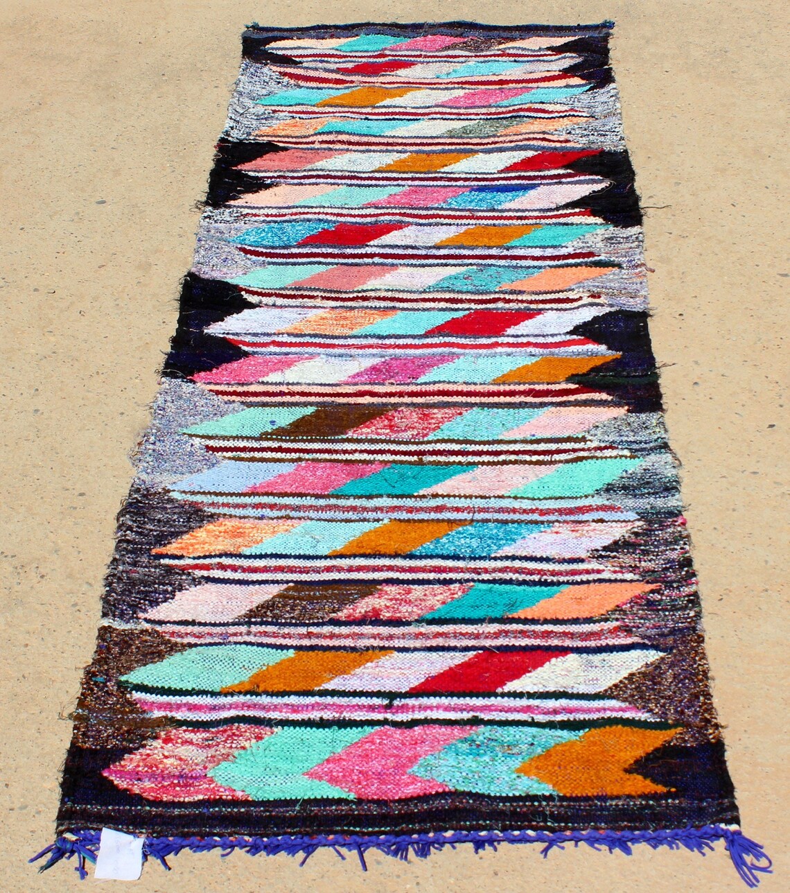 Berber Moroccan 8.5x2.6 Feet Runner Boucharouit Hallway Flat - Etsy