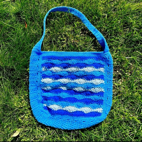 Crochet Wave Bag Pattern - Etsy