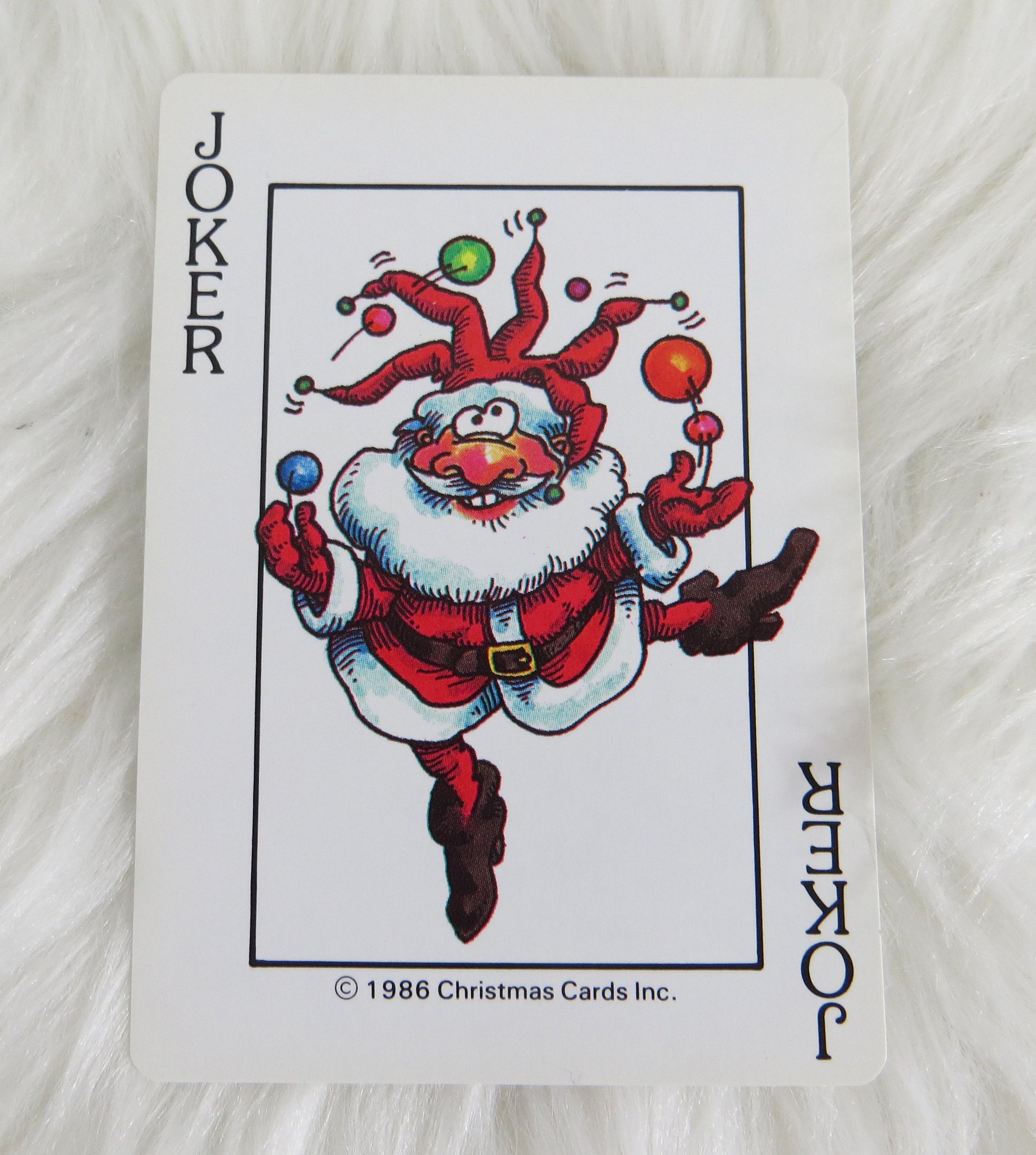 80's Holiday Playing Card Set/80's Xmas Motif Playing | Etsy