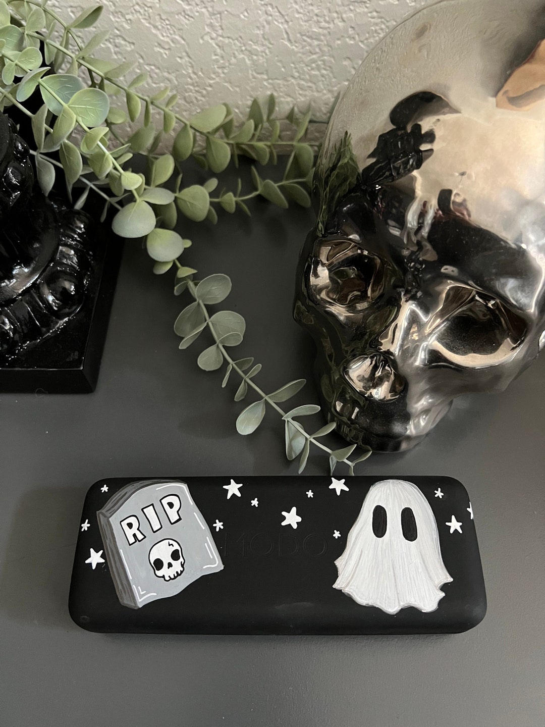Cute and Spooky Glasses Case Hand Painted - Etsy