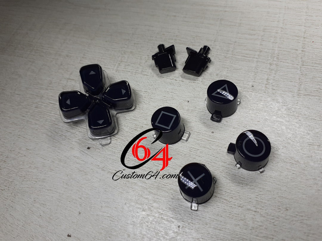 Custom Ps5 Button Black White Playstation 5 - Etsy