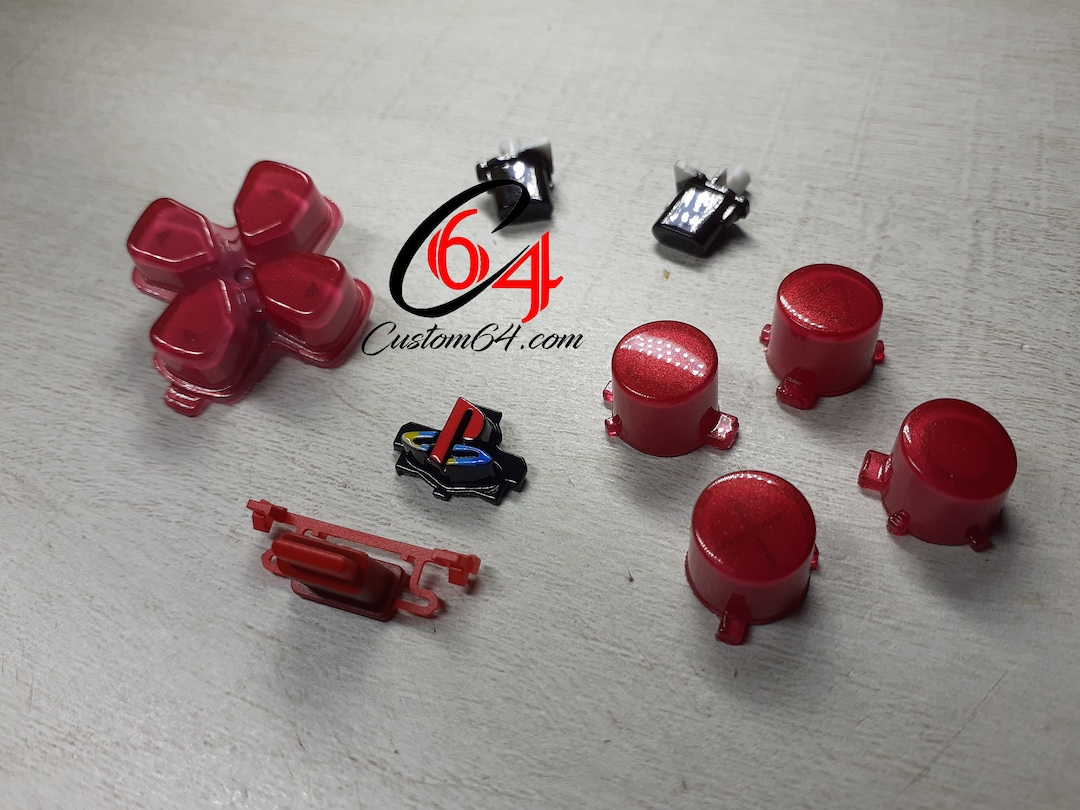 PS5 Button Kit PS Vintage Pearl Red Glossy Playstation 5 - Etsy