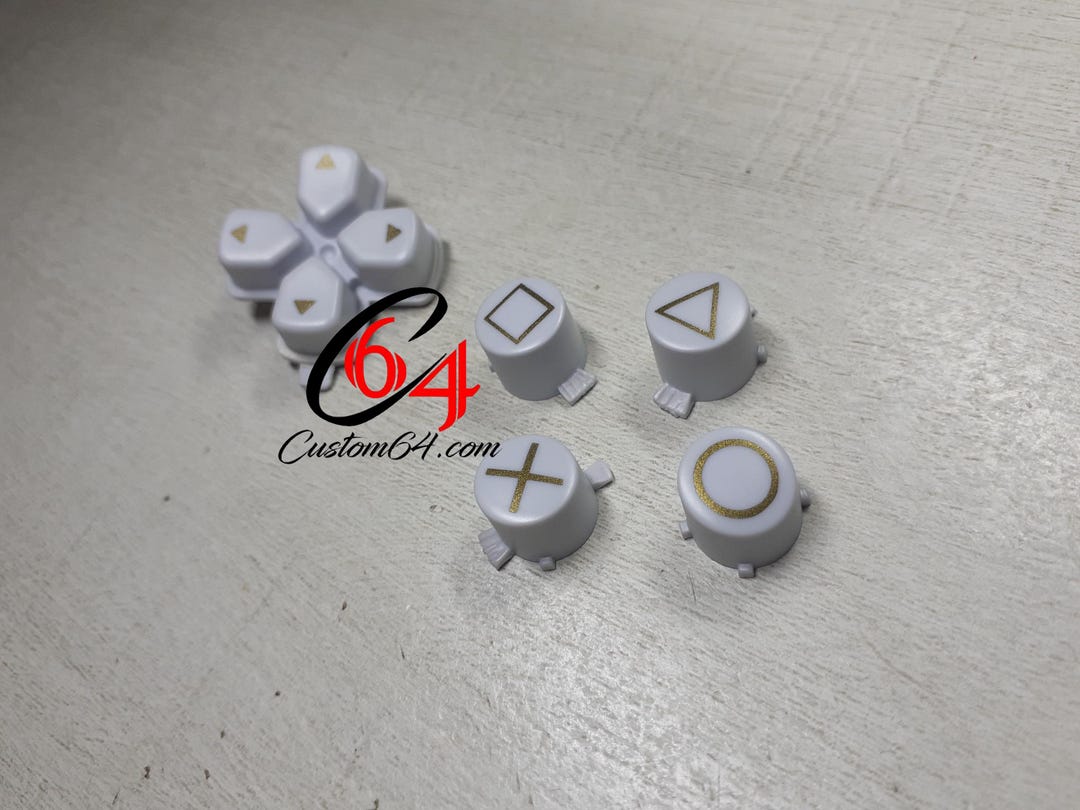 Custom Ps5 Button White Red Playstation 5 - Etsy