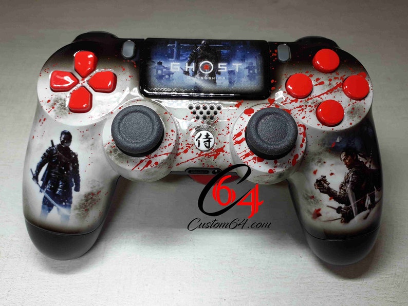 Manette ps4 SONY v2 neuve custom Ghost of Tsushima | Etsy