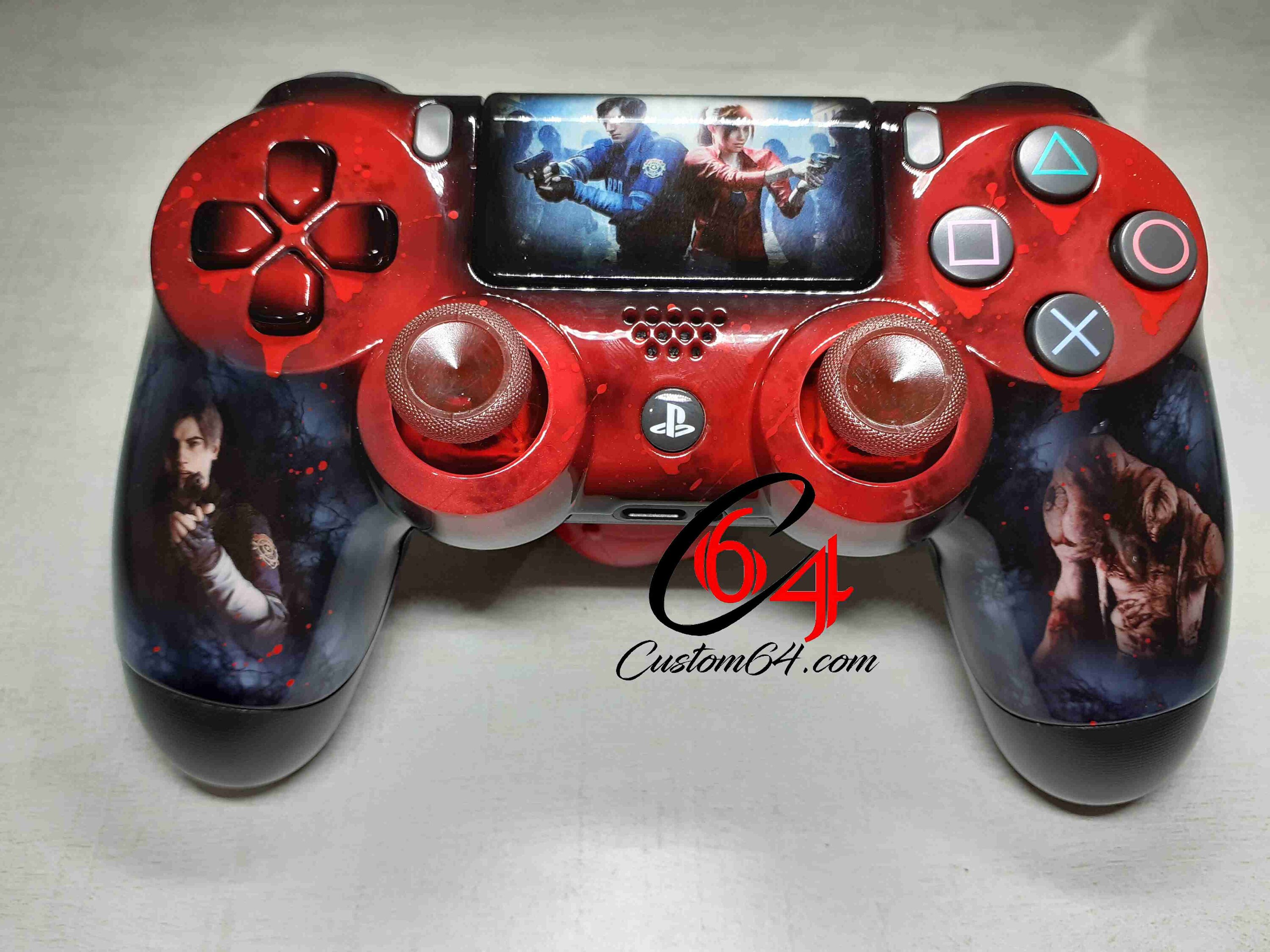 PS4 CONTROLLER SONY v2 new custom resident evil 2 | Etsy