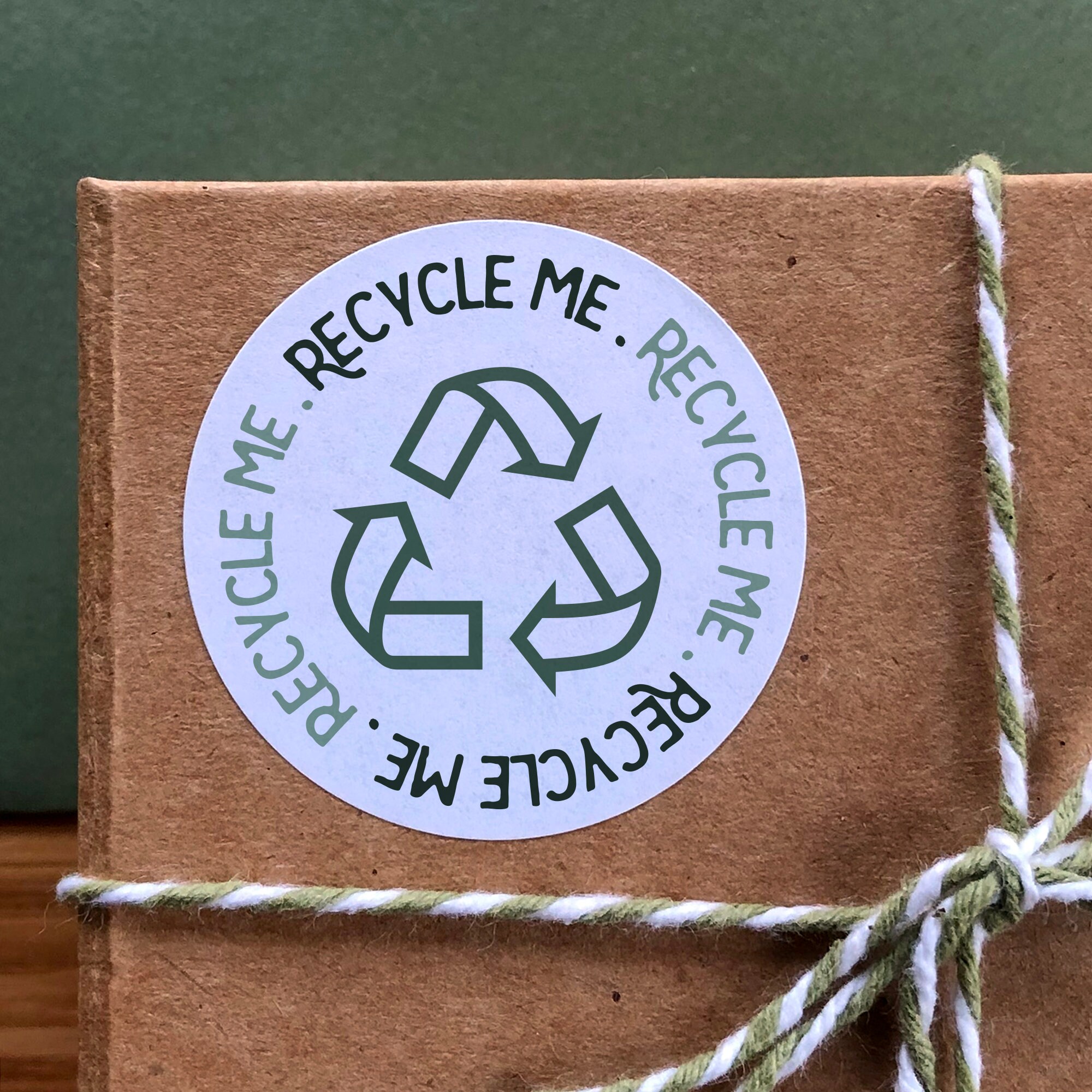 Recycle Me Stickers Eco-friendly Packaging please Recycle | Etsy UK
