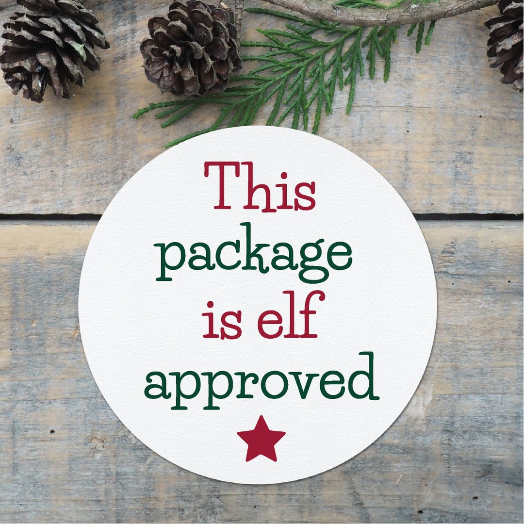 Elf Approved Christmas Gift Labels Santa Mai Gift Wrapping - Etsy