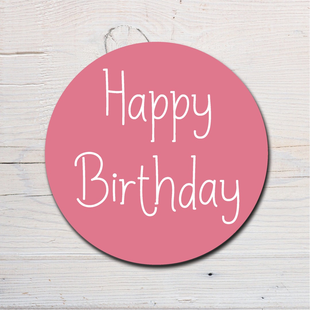 Happy Birthday Stickers, Birthday Wishes, Celebration Labels, Gift ...