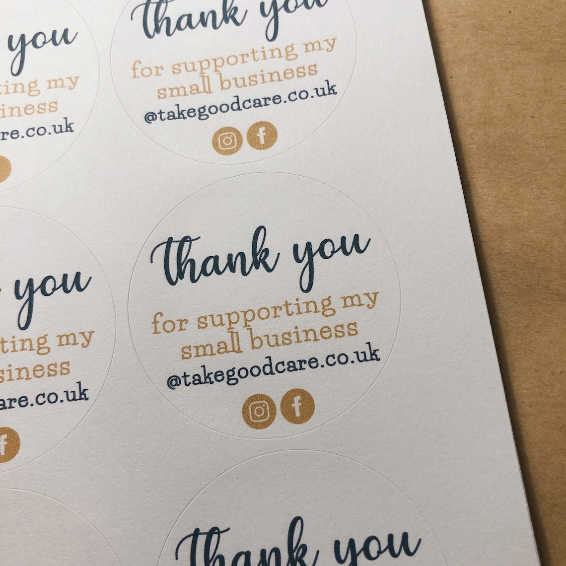 Social Media Stickers Small Business Packaging Custom | Etsy