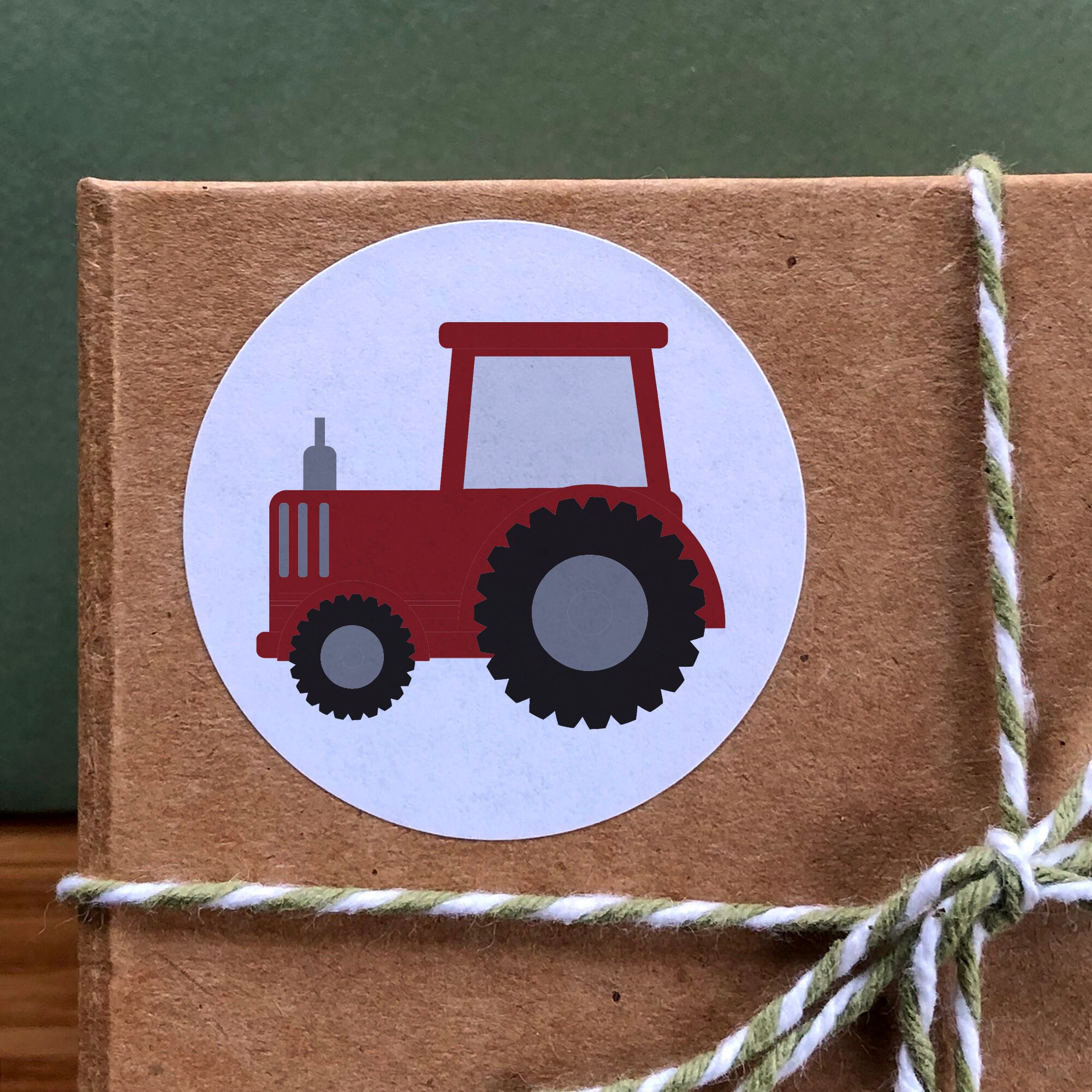 Tractor Stickers Farm Themed Labels Red Tractor Label Party - Etsy UK
