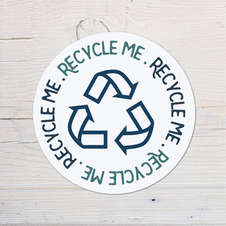 Recycle Me Stickers Eco Friendly Packaging Recyclable - Etsy UK