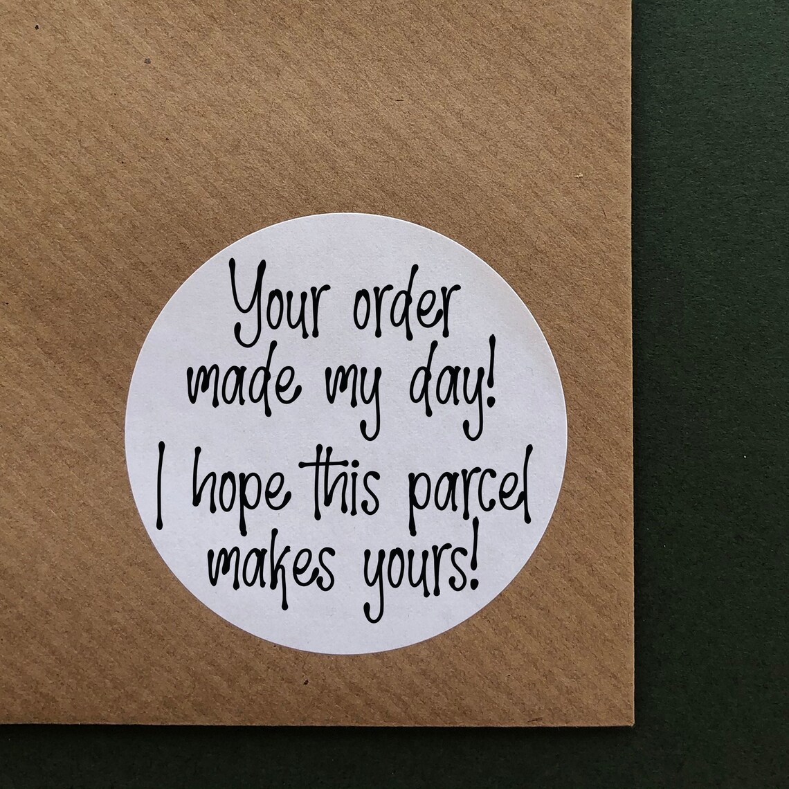 Thank You Stickers Your order made my day i hope this | Etsy