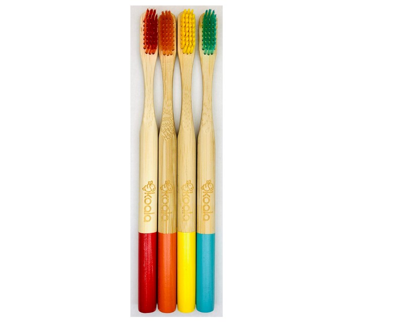 10 Bamboo Toothbrushes Free Shipping | Etsy