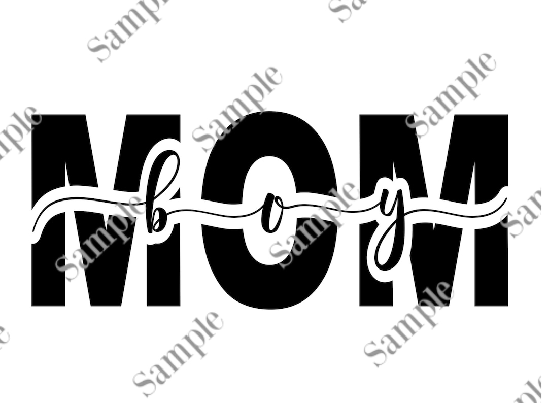 Boy Mom Downloadable Digital PNG File - Etsy