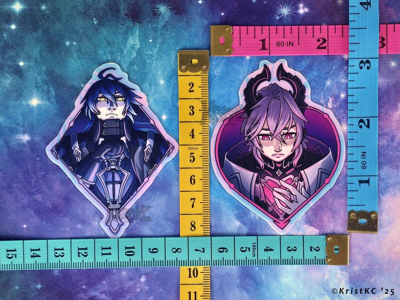 Durin & Flins - Genshin Impact - Die Cut Glow-in-the-dark Holographic ...