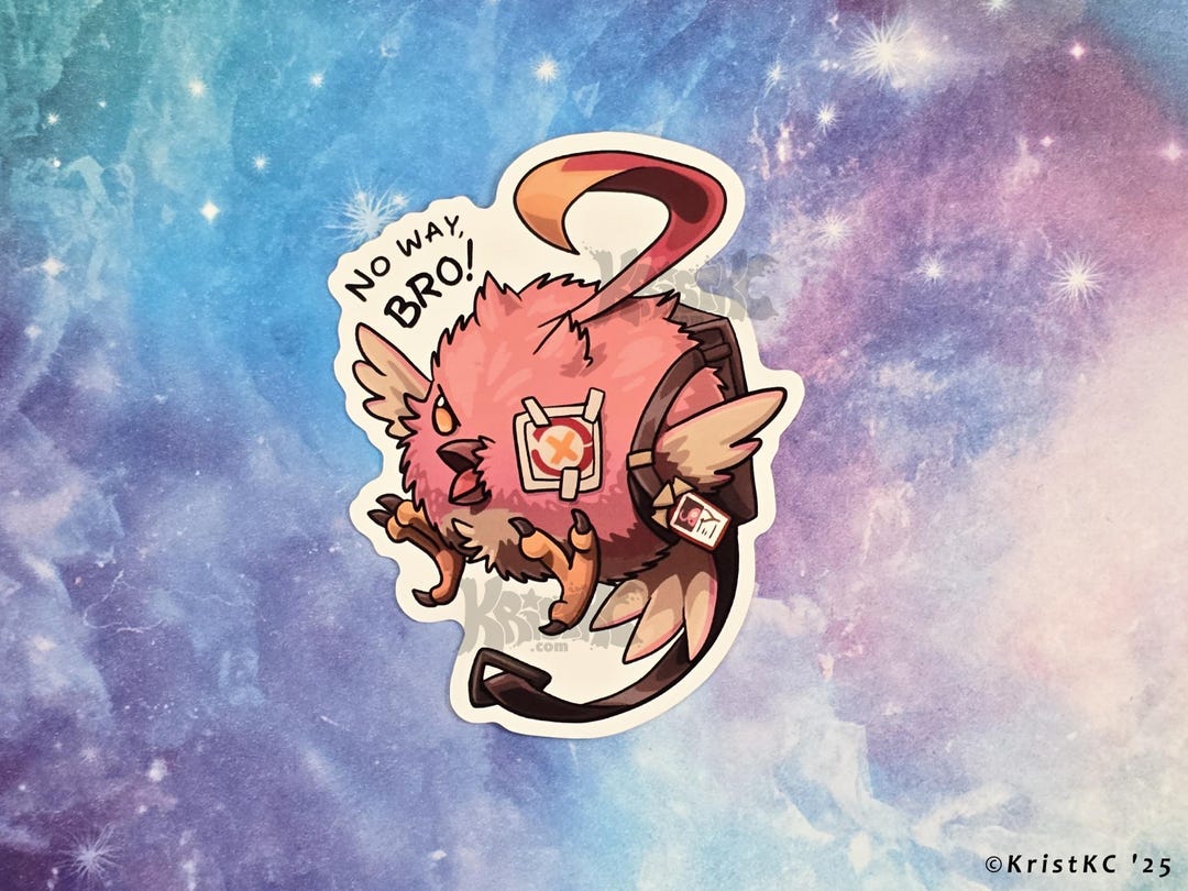 Ifa's Cacucu - Genshin Impact - Round Bird - Die Cut Vinyl Sticker 3in ...