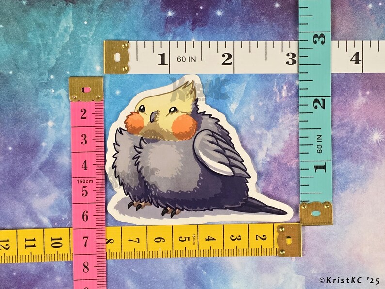 Cockatiel Borb (bird) Die Cut Vinyl Sticker 3in - Etsy