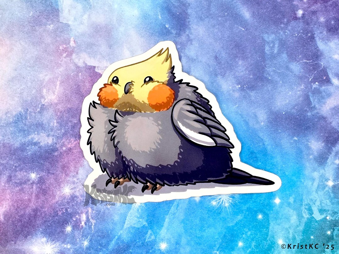 Cockatiel Borb (bird) Die Cut Vinyl Sticker 3in - Etsy