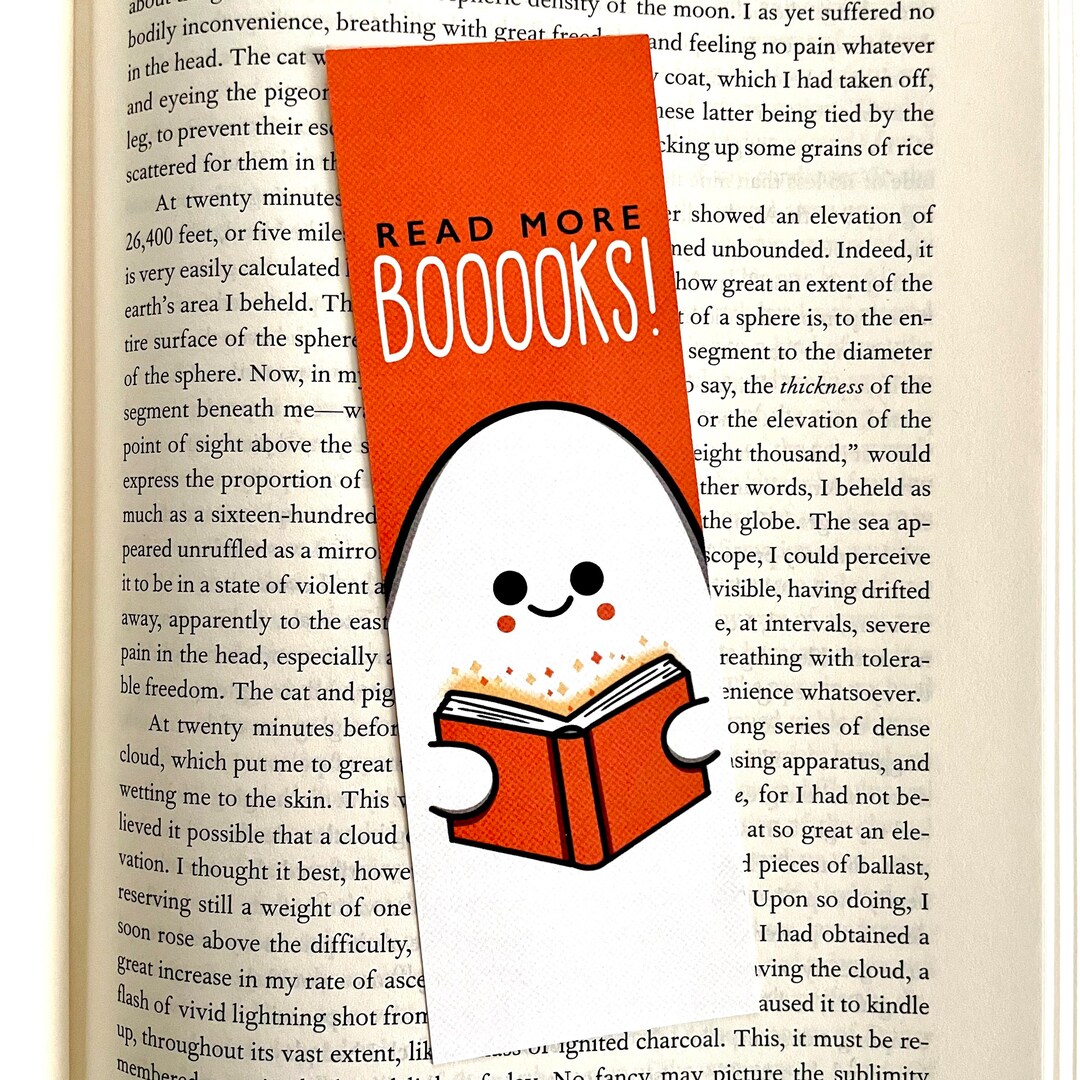 Spooky Bookmark | Spooky Cute Bookmark | Cute Ghost Bookmark | Ghost ...
