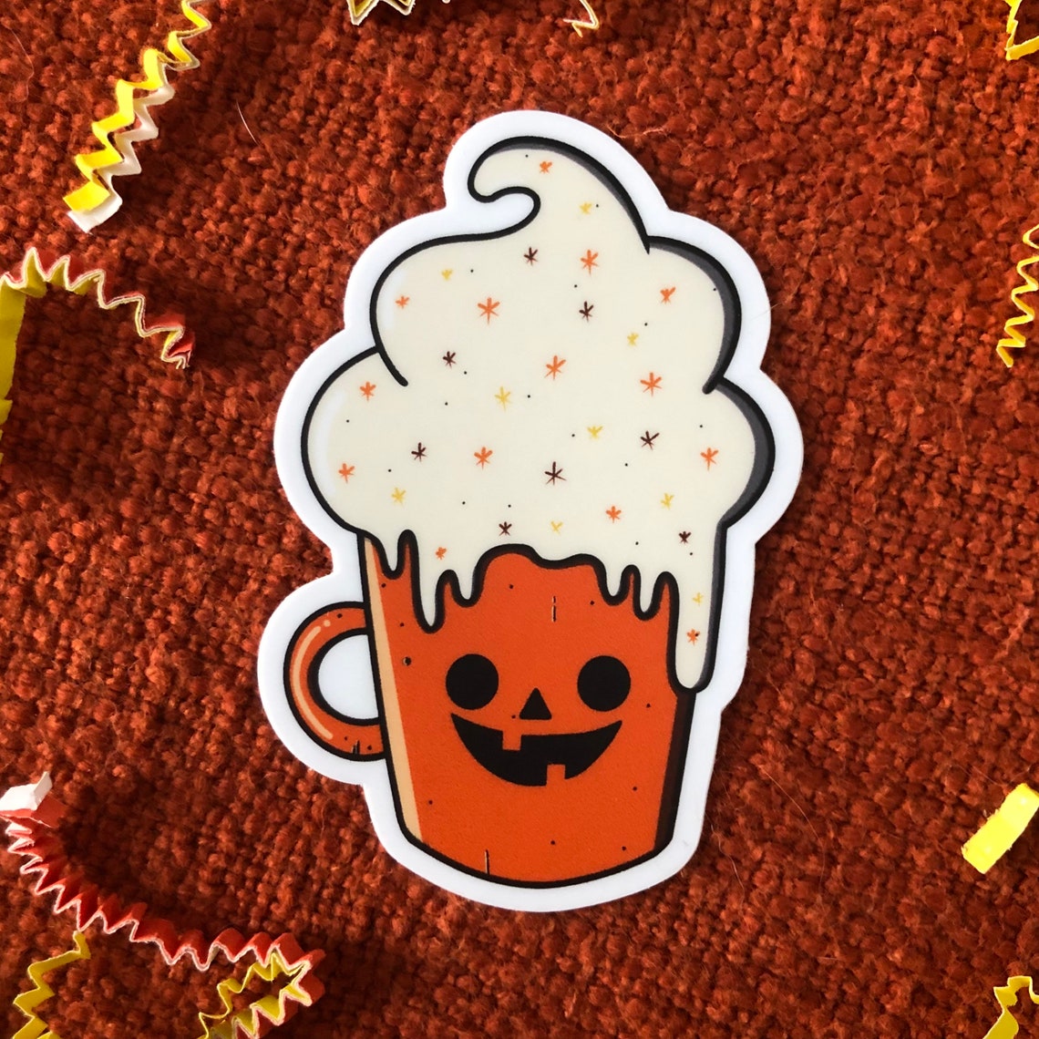 Pumpkin Spice Latte Sticker Pumpkin Spice Sticker Spooky - Etsy